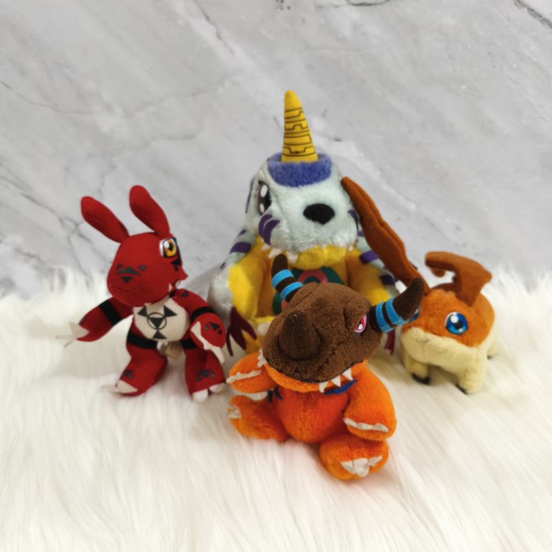 Original Digimon Doll Bandai Gabumon Greymon Patamon Guilmon Rare ...