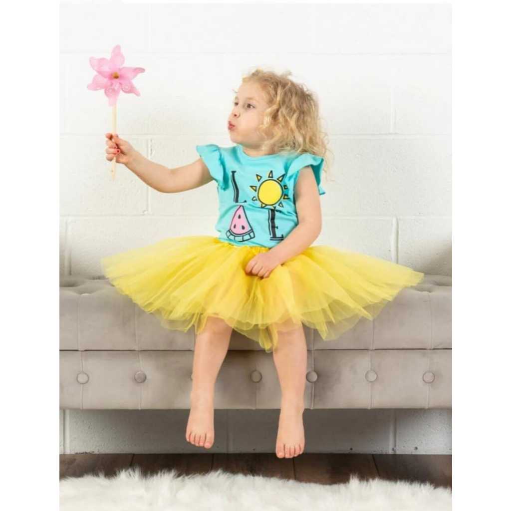 Colorful Fluffy Chiffon Ballet Tutu Skirt | Child Stage Costume ...