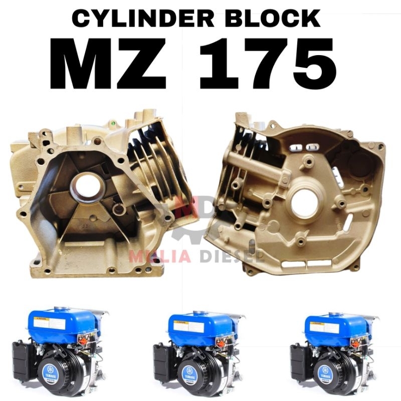 MESIN Cylinder Block Yamaha MZ175 MZ 175 Driving Engine Body Block ...