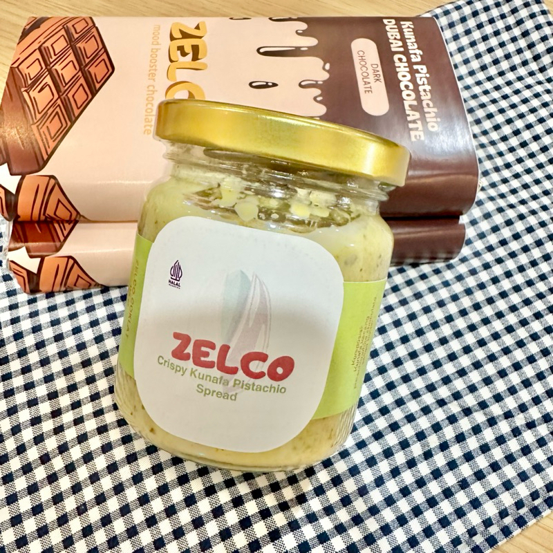 Zelco - Kunafa Pistachio Spread with Dubai Chocolate Filling | Shopee Malaysia