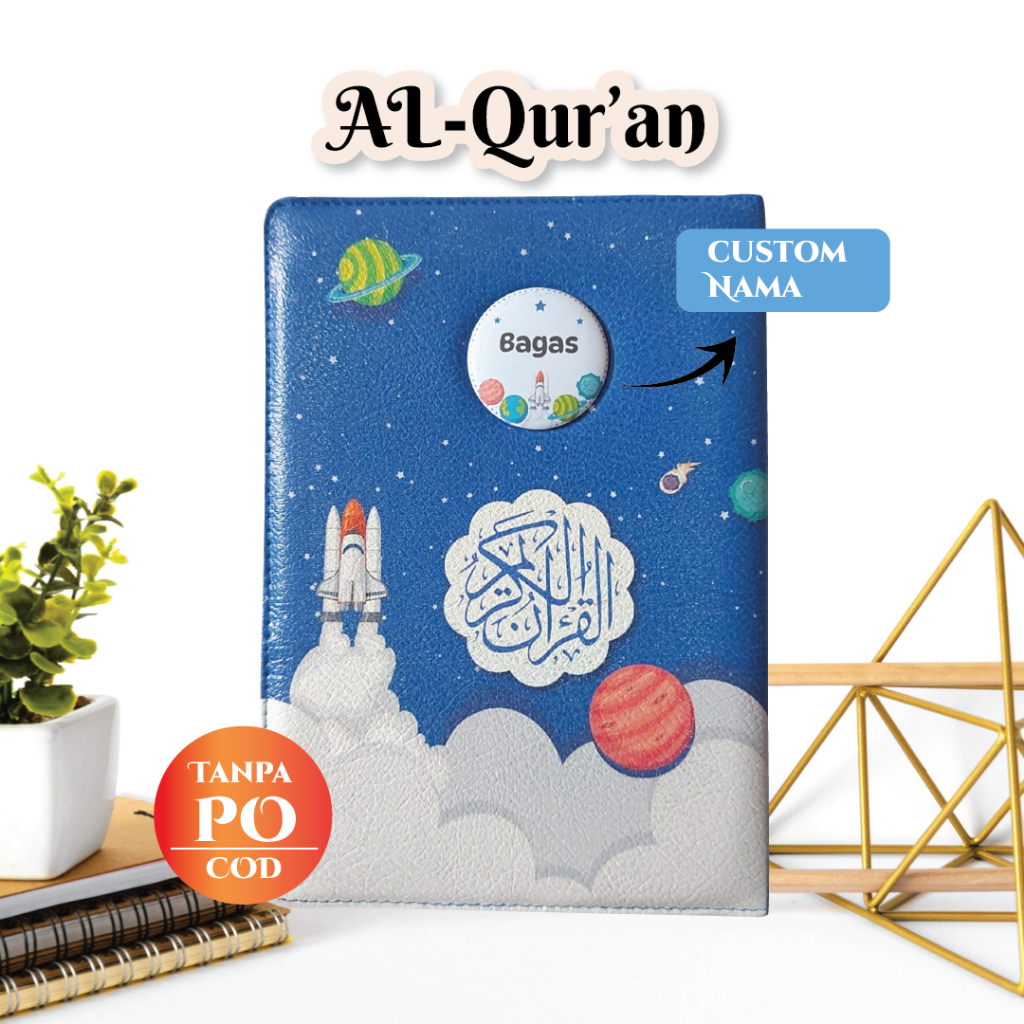 Custom Zipper Quran with Name on Pin, Free Box Quran Translation (MNK ...