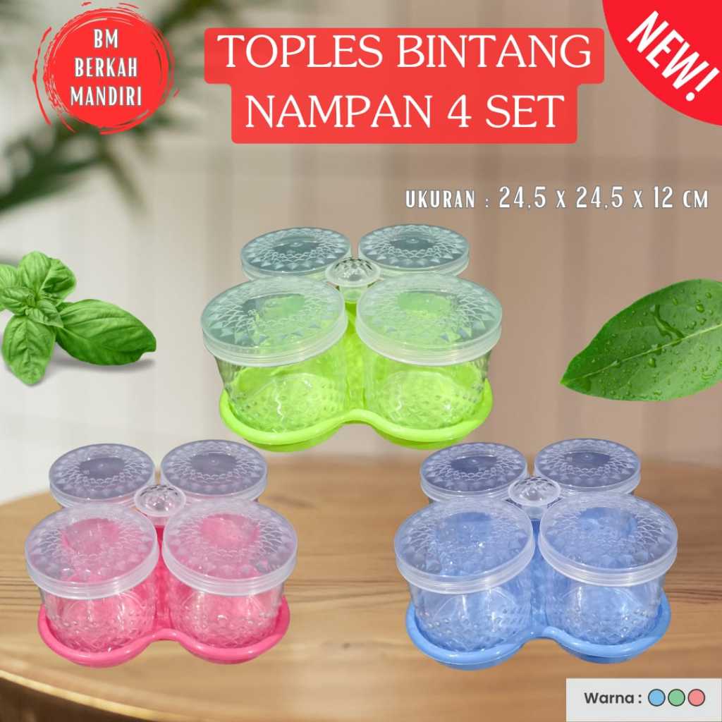 Transparent Jars Snack Jars Set Trays 3,4,5 and 6 Premium Quality ...