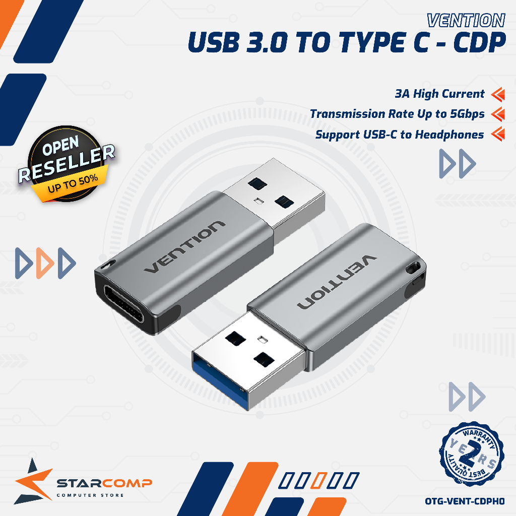 Vention CDP USB 3.0 to Type C Female OTG Adapter | Shopee Malaysia