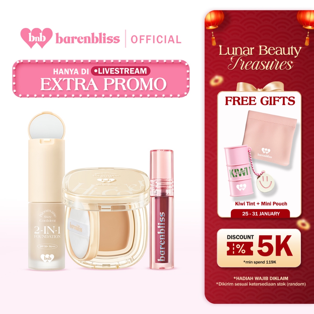 [SPECIAL Live] BNB barenbliss Foundation + Lip (Lip Tint / Mousse Tint ...
