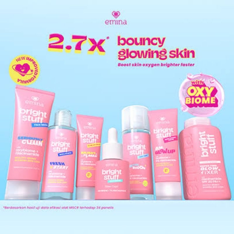 Emina Glowing Set Package | Glowing set | 5% Niacinamide | Oxybiome ...
