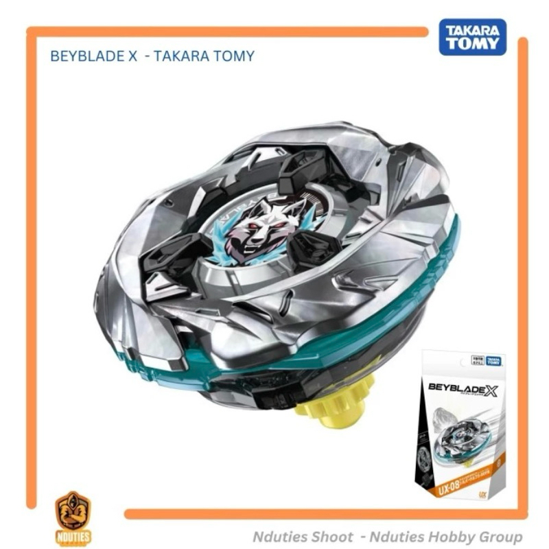 UX-08 Beyblade X Silver Wolf 3-80 FreeBall Takara Tomy Original ...