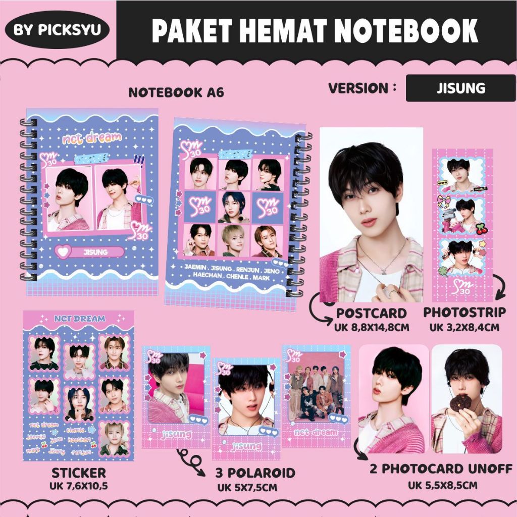 [PACKING Uses BOX] 10K NCT DREAM NOTEBOOK PACKAGE - SM30 II HAMPERS ...