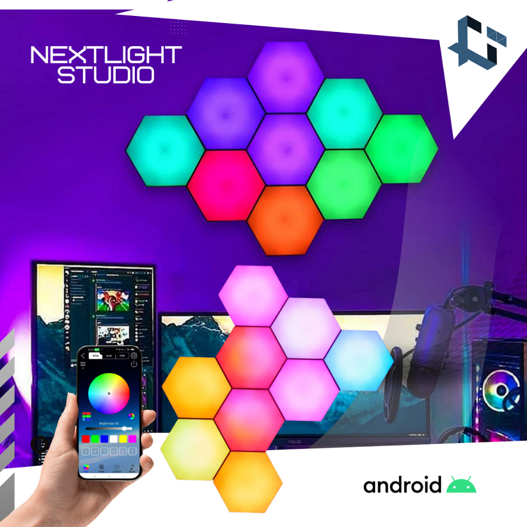 Nextlight LED Gaming HEXAGON ROOM / Gaming lights [WS 2811 / 2812 ...