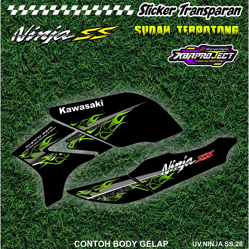 Ninja SS Transparent Variation Striping Code 28 KAWASAKI PREMIUM ...