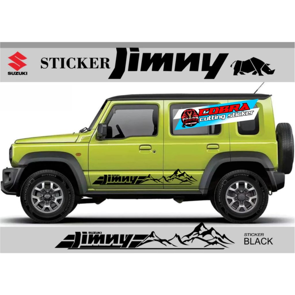 Newest JIMNY JEP CAR STICKER CUTTING STICKER SIDE BODY JIMNY JEP ...