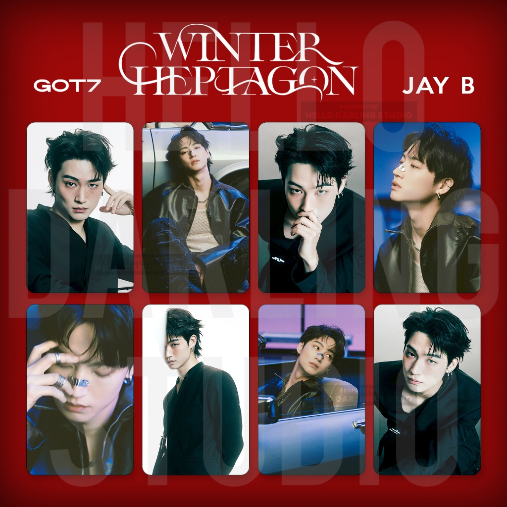 Got7 Jay B Winter Heptagon Photocard set. Unofficial. Fan Made. | Shopee Malaysia