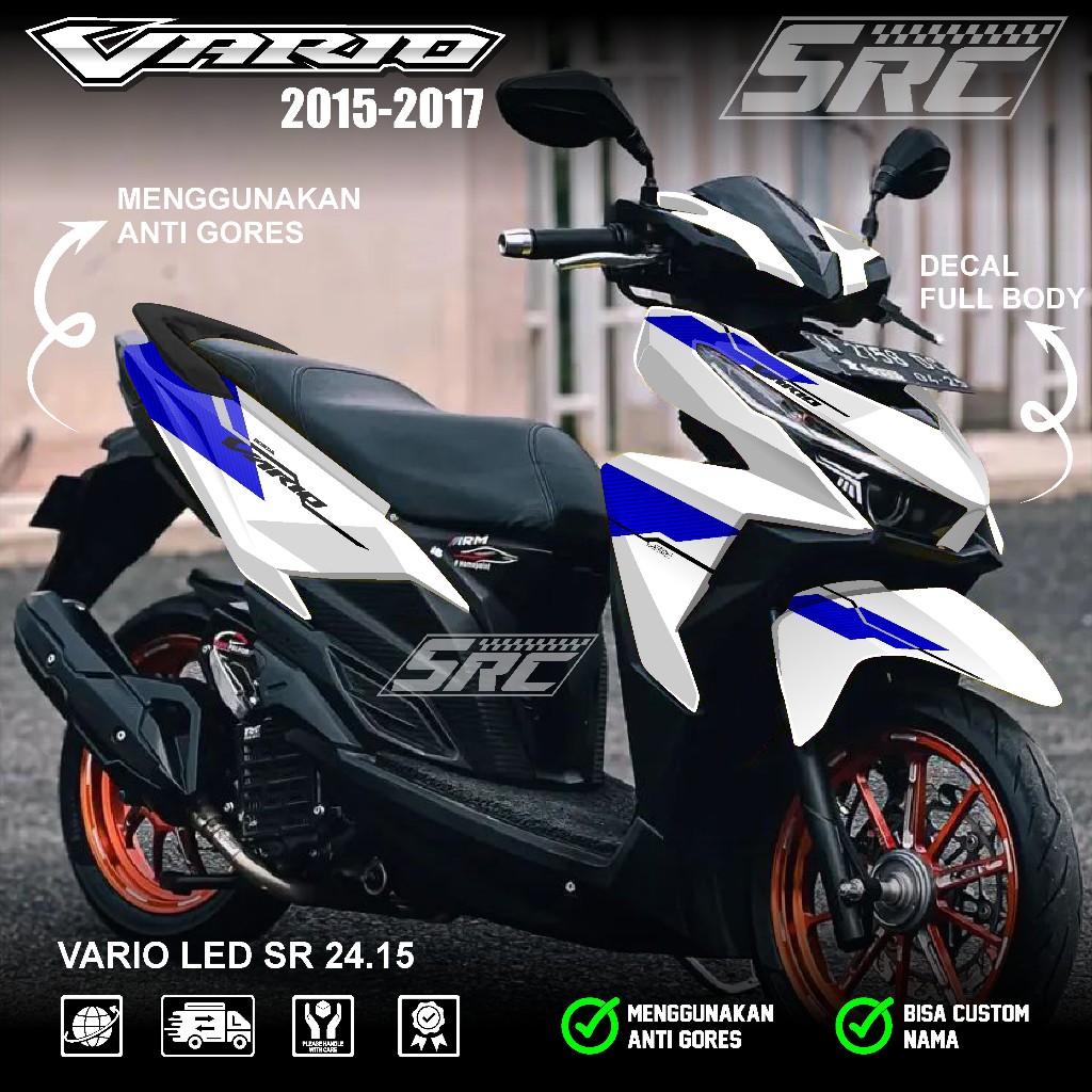 Full Body Sticker Honda Vario 125 150 Old Led Old 2015 2016 2017 ...