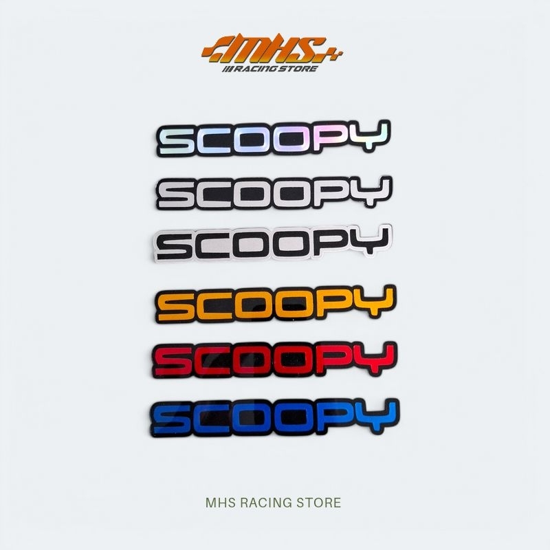 Honda Scoopy Emblem Scoopy Acrylic Logo Emblem 3mm Thick Bonus Double ...
