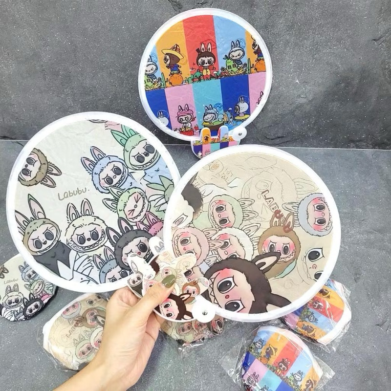 Cute Small Mini Portable Folding Fan | Magic Folding Manual Fan with ...