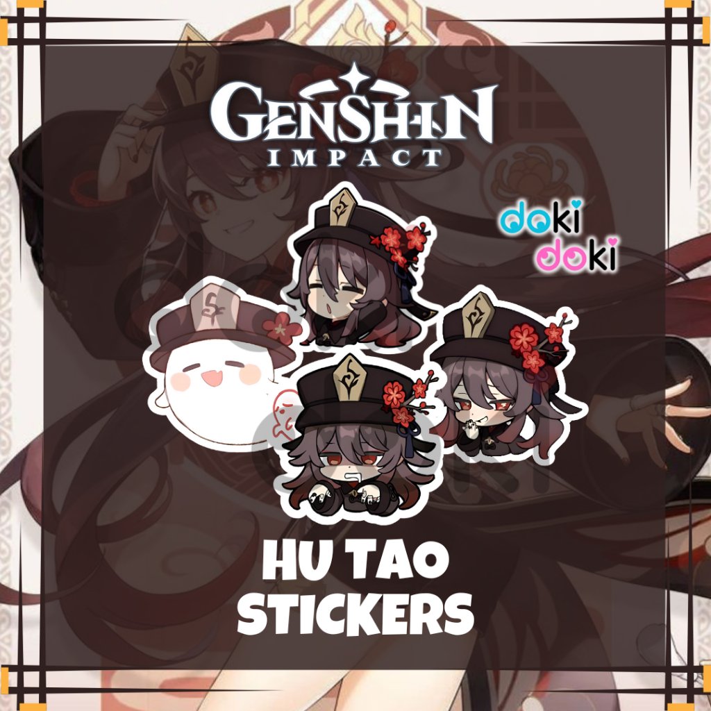 Sticker HU TAO GENSHIN IMPACT VINYL STICKER | Shopee Malaysia