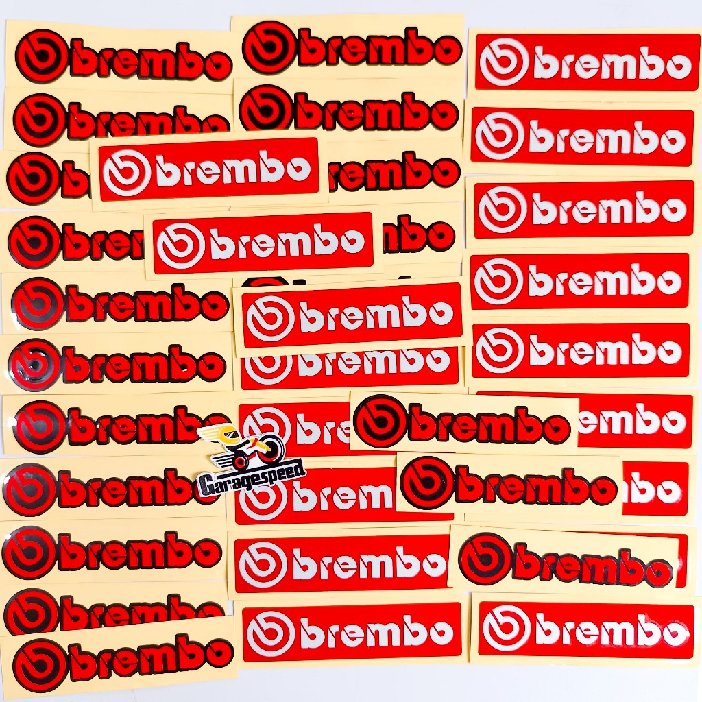 Original BREMBO PRINT RACING LOGO STICKER BREMBO TIMBUL | Shopee Malaysia