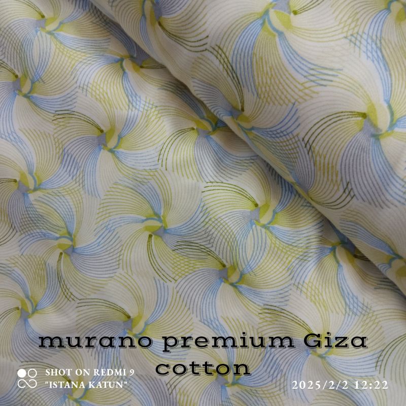 KATUN Murano Premium Giza 100% cotton fabric full garment abstrax lmn | Shopee Malaysia