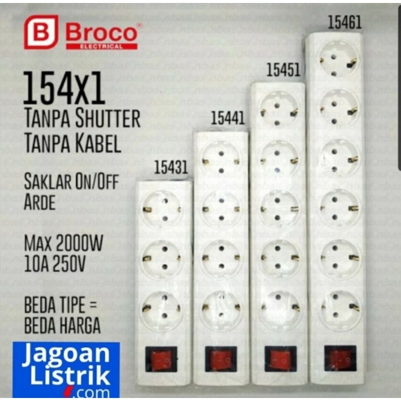 Broco Socket Use Switch Without Cable NCP 10A 250V 3 Holes 4 Holes 5 ...