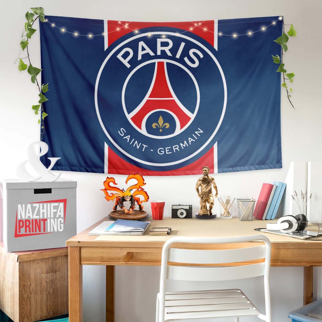 Nazhifa Printing - PSG Paris Saint-Germain FC Football Club Flag Cloth ...