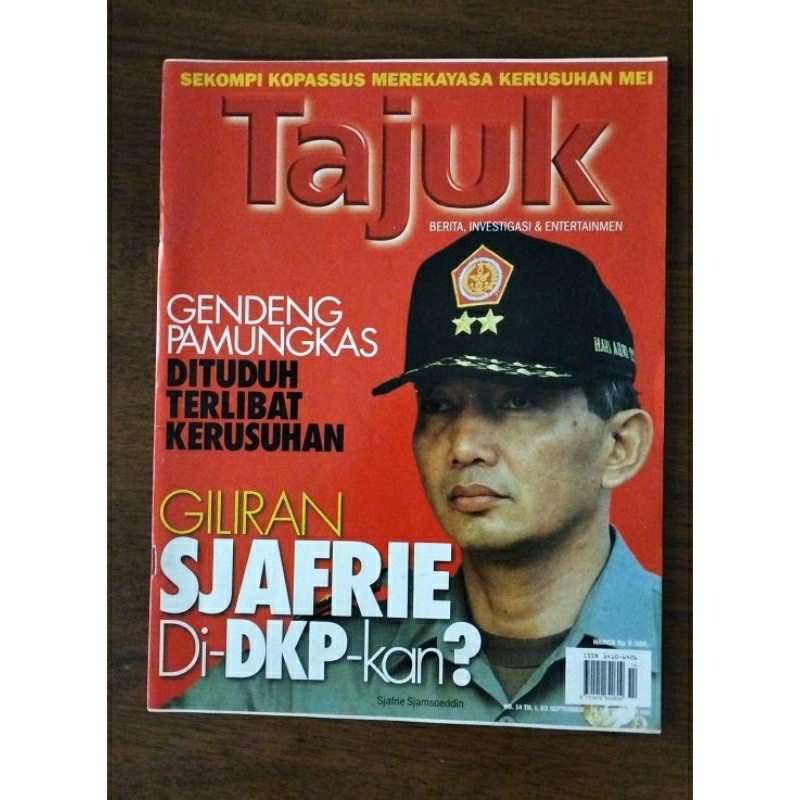 Title Investigation Magazine: Giliran Sjafrie on DKP right? | Shopee ...