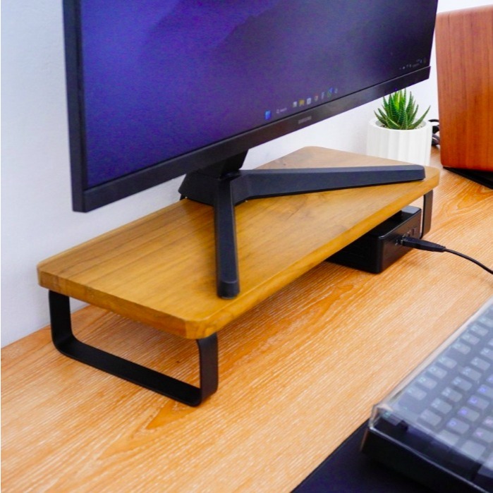KAYU Wooden Monitor Stand / Genuine Wood Monitor Stand / Minimalist ...