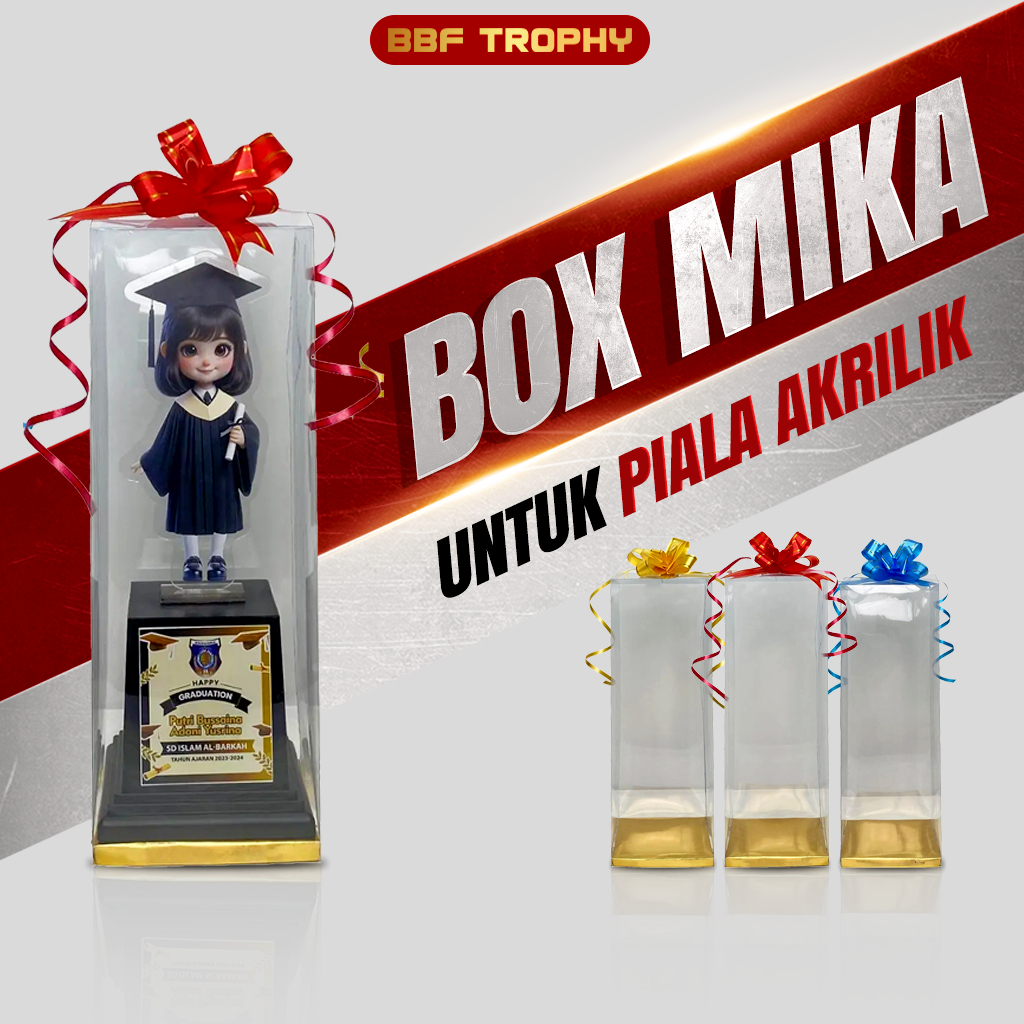 Acrylic Cup Mica Box Graduation Trophy Souvenir Box | Shopee Malaysia