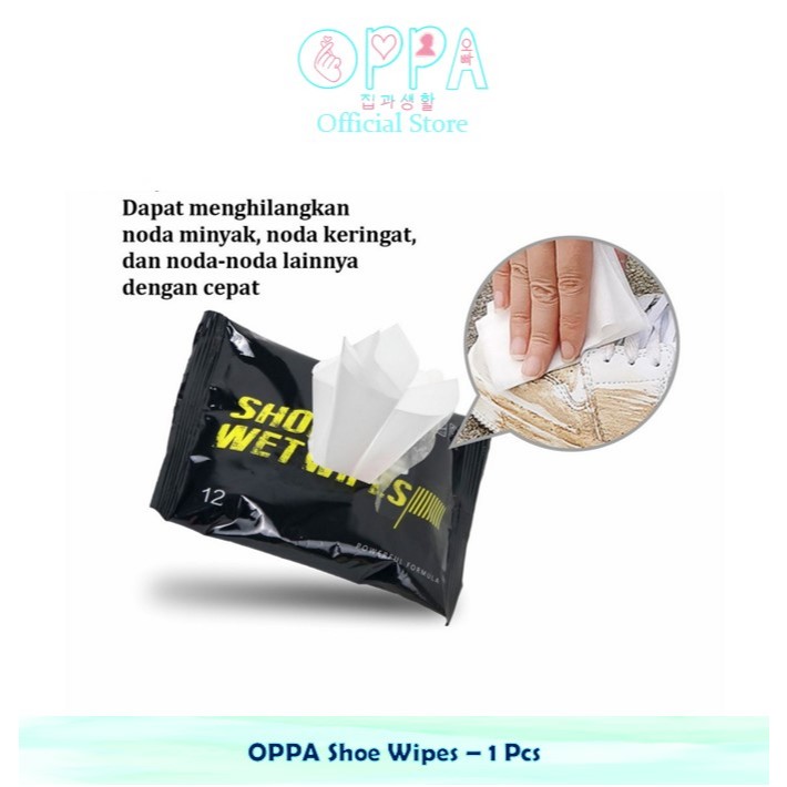 Oppa Wet Tissue Shoe Cleaner Quick Wipes Shoe Cleaner 1 Pack contains ...