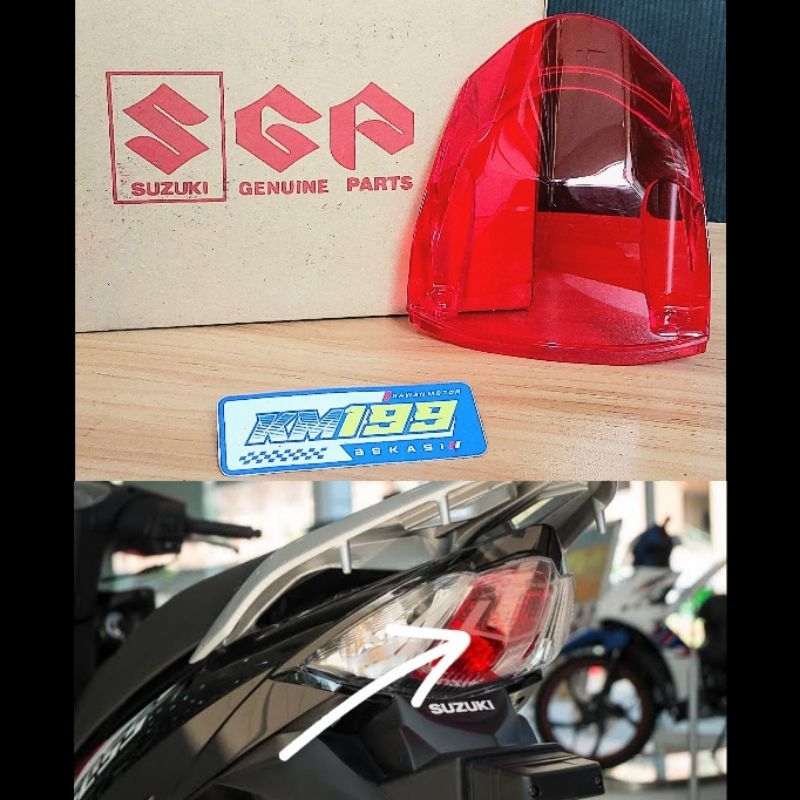 MERAH Red Mika Inner Stoplamp in Suzuki Address Original SGP | Shopee ...