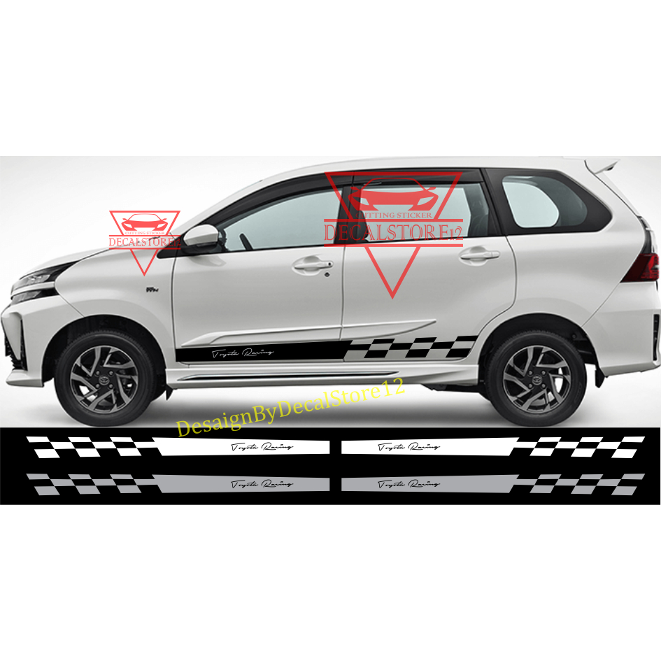 Toyota racing list stickers, new toyota avanza veloz car stickers ...