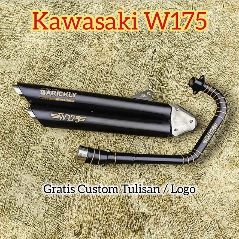 Custom Exhaust Kawasaki W175 SE Cafe Fullsystem Original Barickly ...