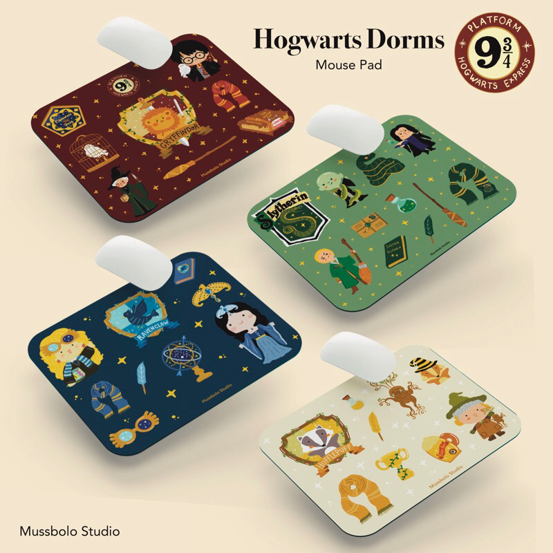 Hogwarts Dormitory Mouse pad | Ravenclaw, Slytherin, Gryffindor ...