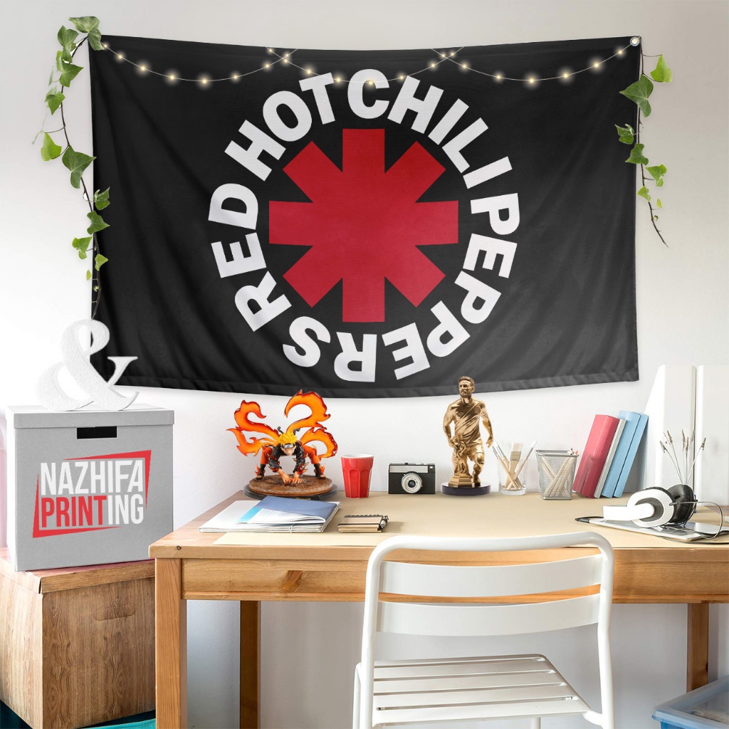 Nazhifa Printing - Red Hot Chili Peppers Flag Poster, Tapestry Band ...
