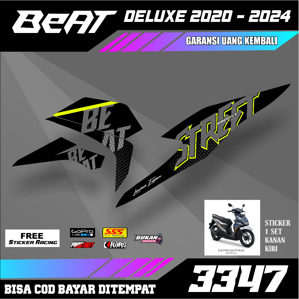 Striping Sticker Beat Deluxe Beat New Street CBS Gen1 2020 2021 2022 ...