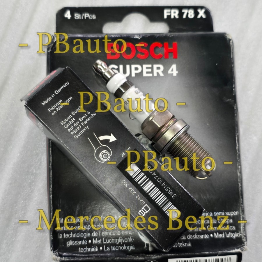 Spark Plug m104 m111 FR78X GERMANY 4-leg BOSCH/Spark Plug Mercedes Benz ...