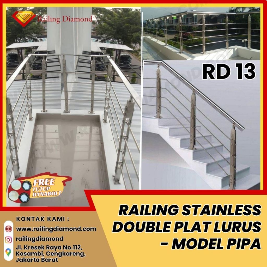 Rd 13. Stainless Stair Railing Pole | Shopee Malaysia