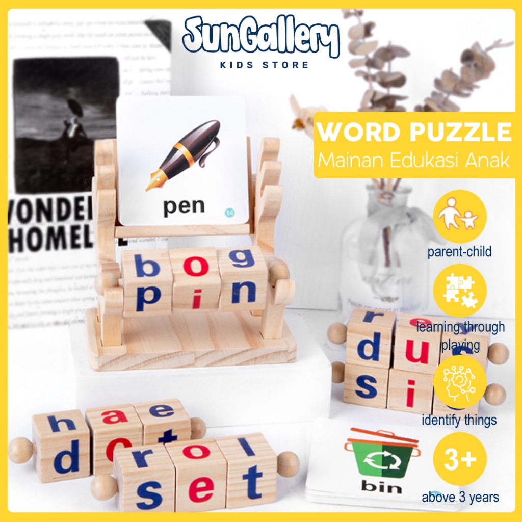 11.11 2024 Sungallery Children's Educational Toys stacking word blocks ...