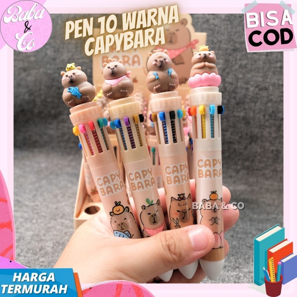 10-color CAPYBARA PEN CAPYBARA PEN 10-color Cute Unique CAPYBARA PEN 10 ...