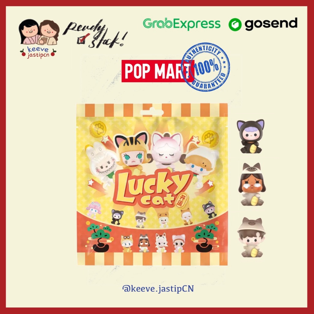 Popmart POPBEAN LUCKY CAT SERIES BLIND BOX | Shopee Malaysia
