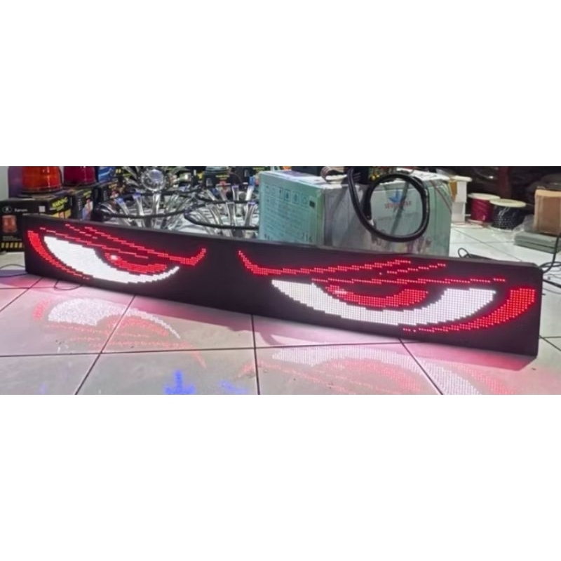 MATA RUNNING EYE ANIMATED TEXT SIZE 100CM FLEXIBLE 12V/24V FULL COLOR ...
