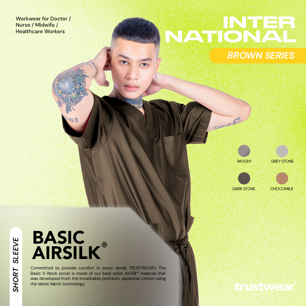 Doctor's Scrub/Set Shirt Pants Take Care OKA OK Nurse/Doctor Short ...