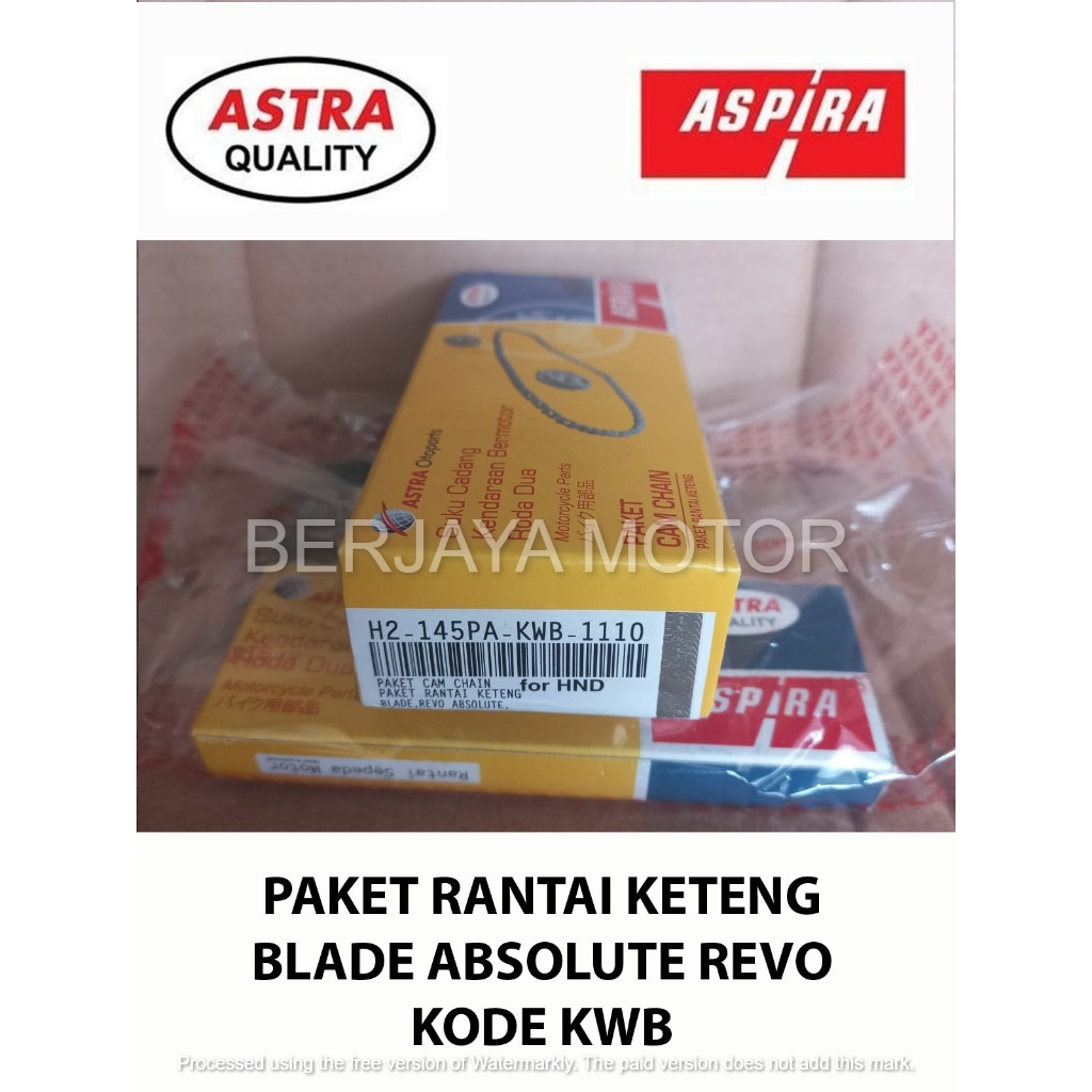 Original ABSOLUTE REVO BLADE KETENG CHAIN PACKAGE CODE KWB ASPIRA ...