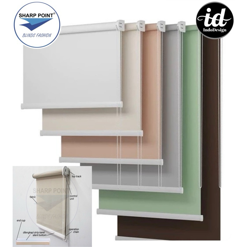 Sharp POINT - Roller Blinds / Roller Blinds / Window Coverings DIMOUT ...
