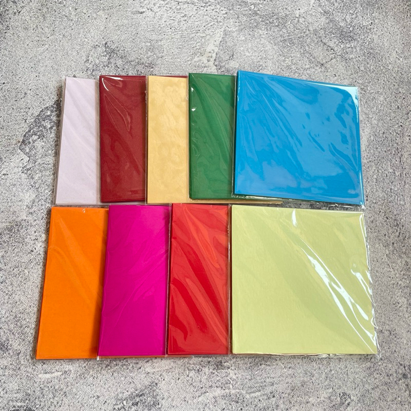 Hvs Origami Color Paper Folding Paper | Shopee Malaysia