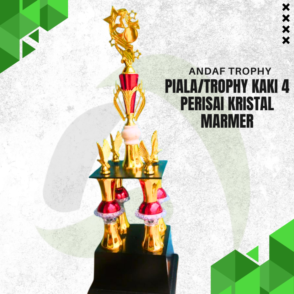Marble Crystal Shield 4-leg Trophy/Trophy | Shopee Malaysia