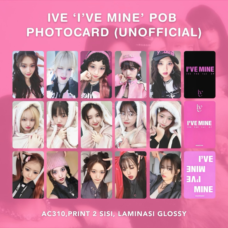 [PART 2] POB IVE''Ve MINE' Unofficial Photocard Wonyoung Leeseo Liz ...