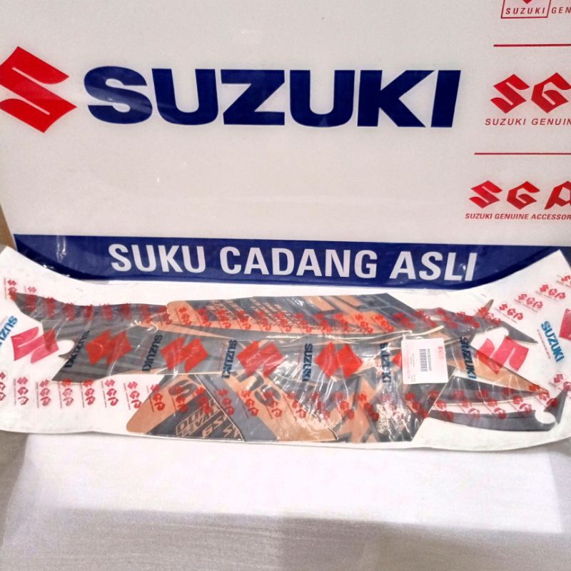 Stripping set sticker set Suzuki satria Fu facelift karbu black fire ...