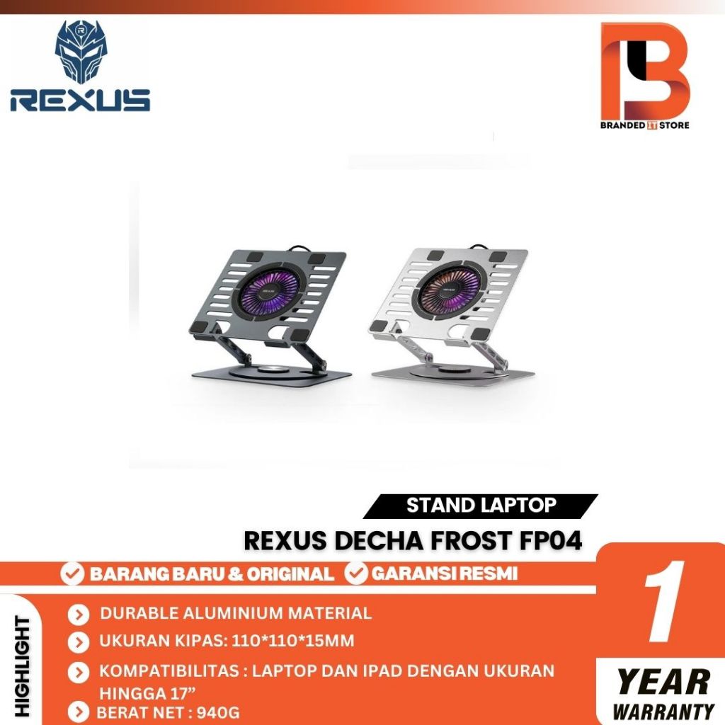 Rexus DECHA FROST FP04 LAPTOP Stand LAPTOP BASE | Shopee Malaysia