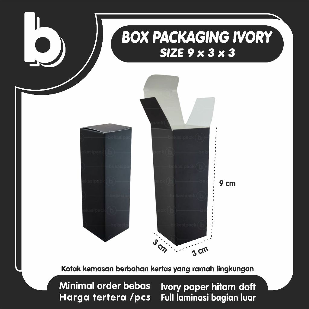 HITAM Doft Black Ivory Packaging Box 9x3x3 I BPIN00492 | Shopee Malaysia