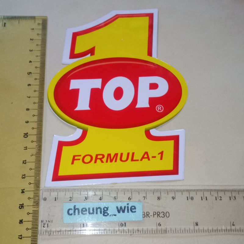 Sticker/sticker Logo Top1 Oil Formula1 1bh | Shopee Malaysia