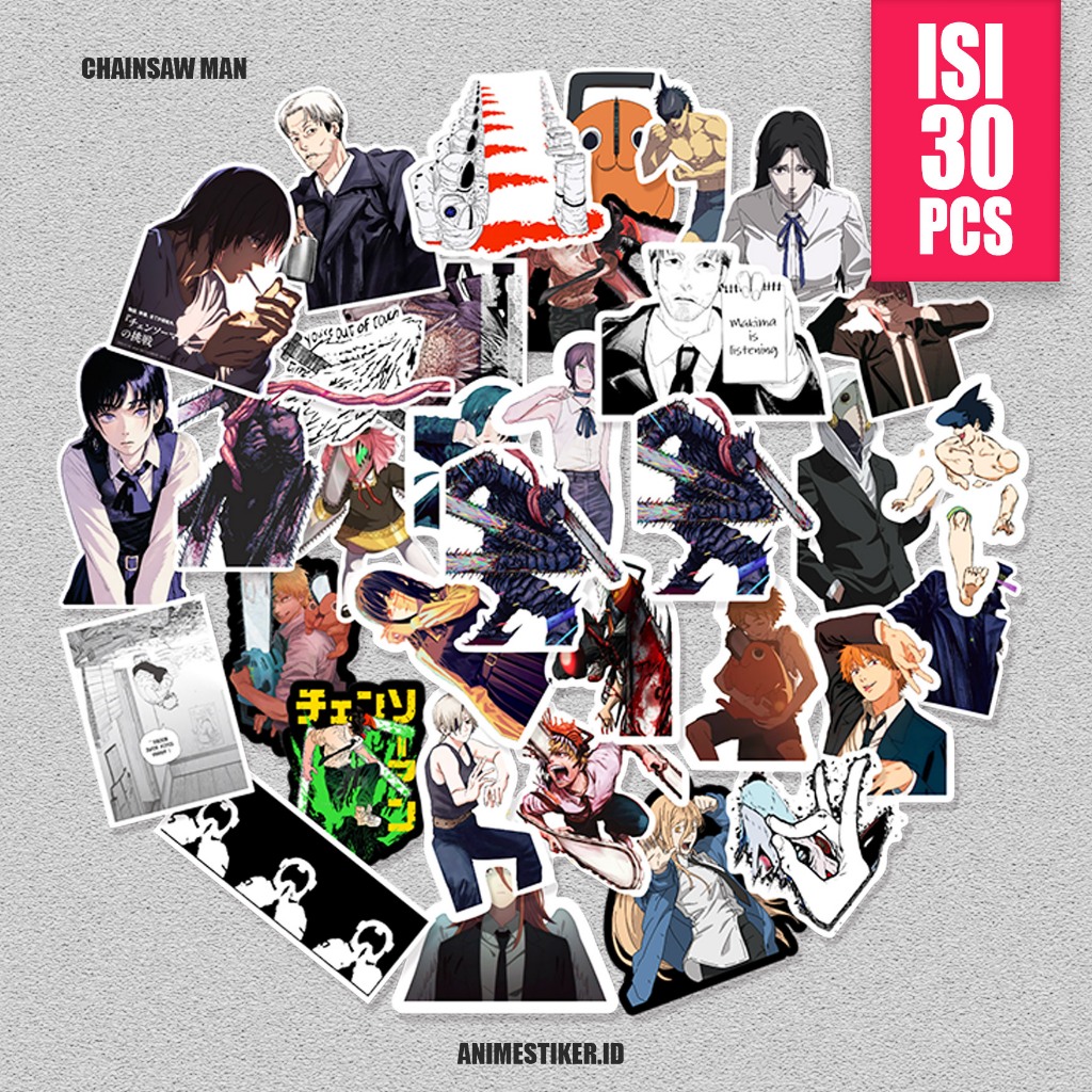 Sticker pack anime CHAINSAW MAN sticker pack anime sticker aesthetic ...